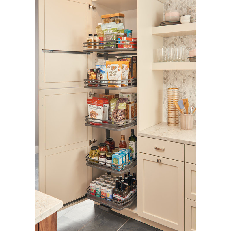 Rev A Shelf 5374 24FL FOG 24 Flat Wire Swing Out Pantry